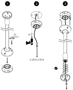 MA-MNT-MV-40 EoS Meraki Telescoping Pendant Mount for MV12 and MV32 ...